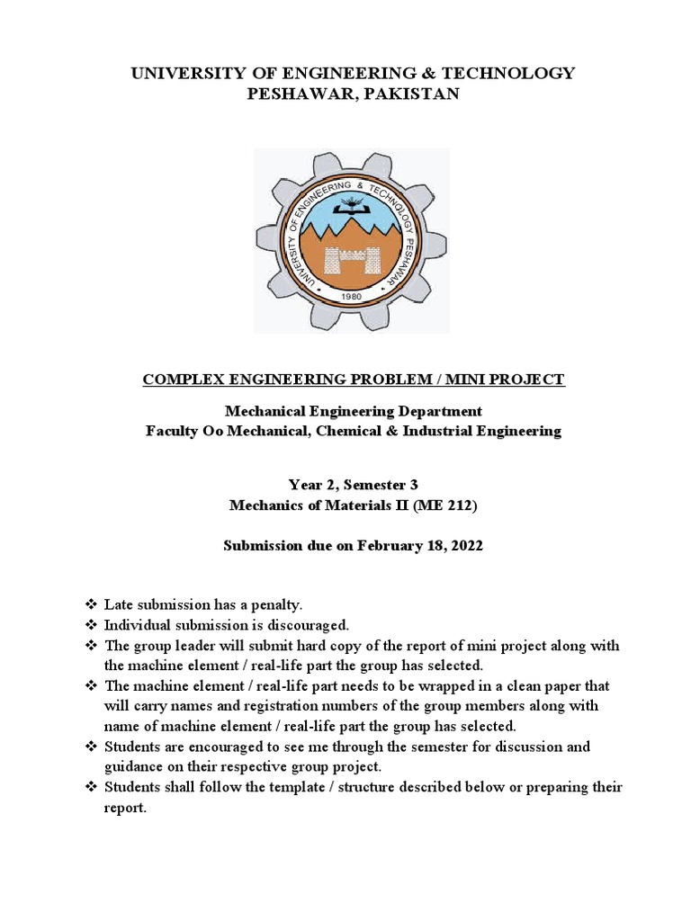 Complex Engineering Problem | PDF