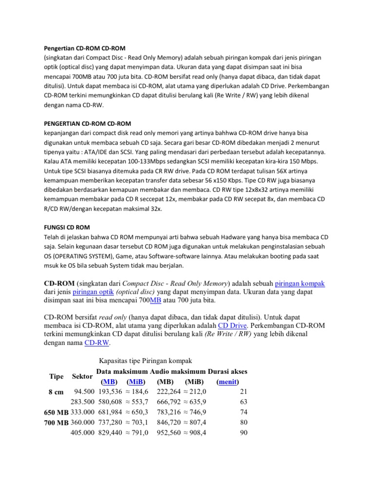 Pengertian CD | PDF