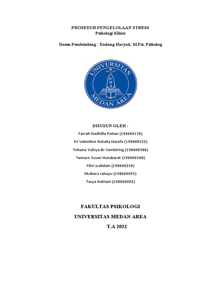 Prosedur Pengelolaan Stress | PDF | Karier & Perkembangan