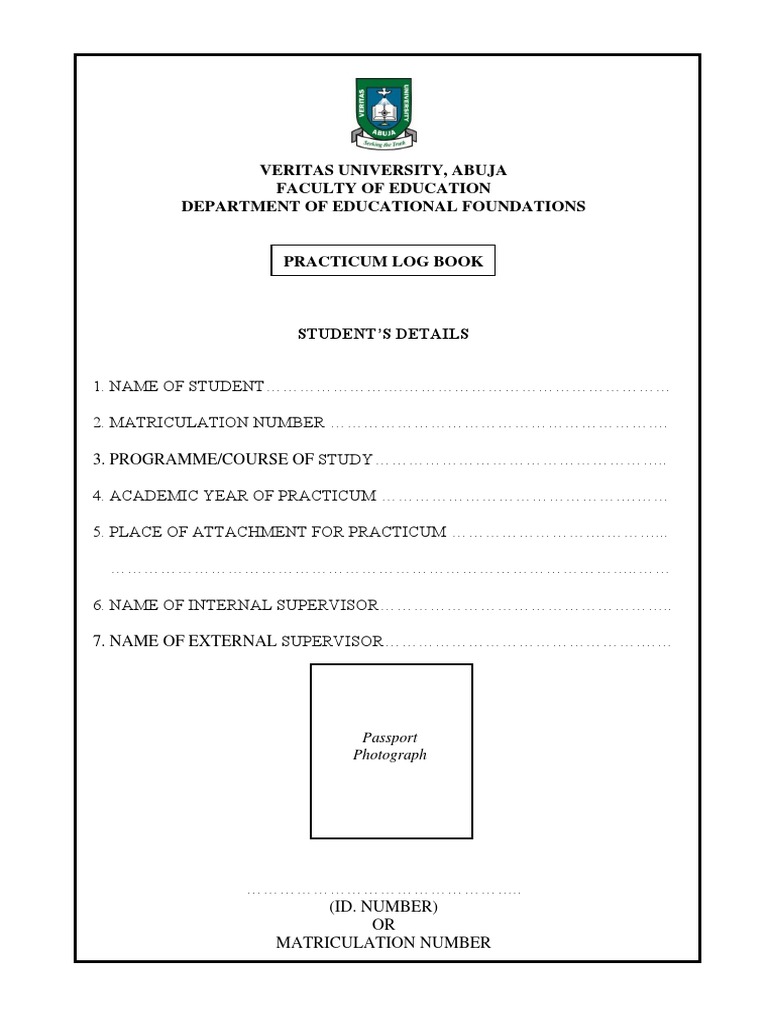 Practicum Log Book - Educational Foundations | PDF | Career & Growth | Business