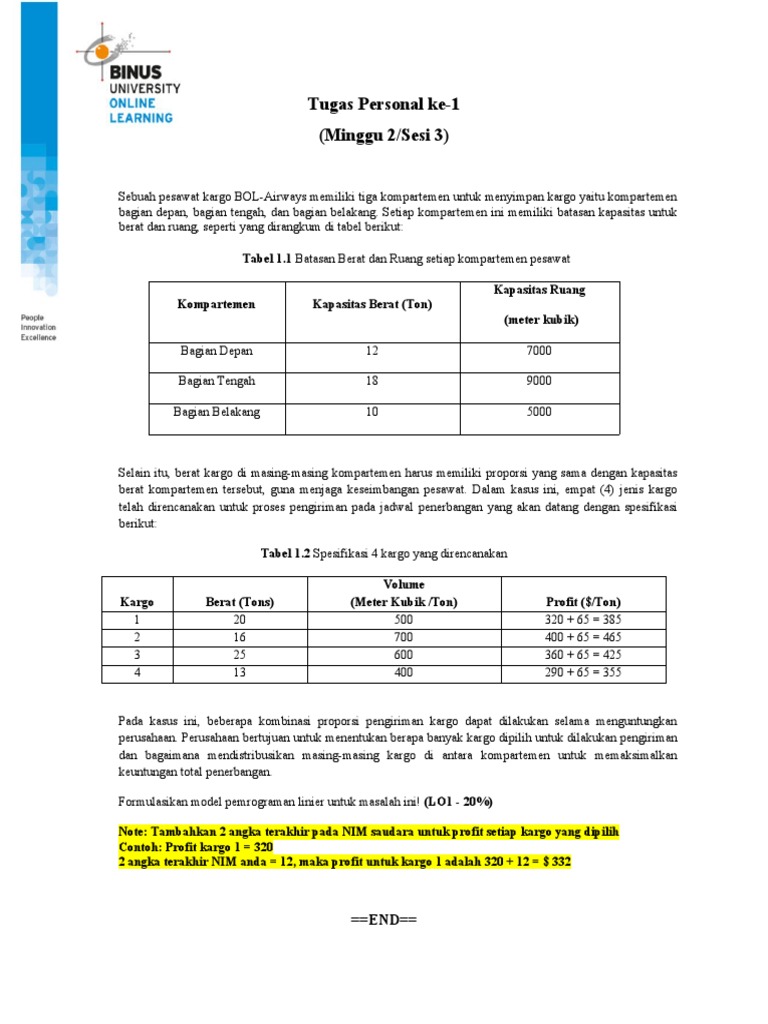 Tugas Personal Ke-1 (Minggu 2/sesi 3) | PDF