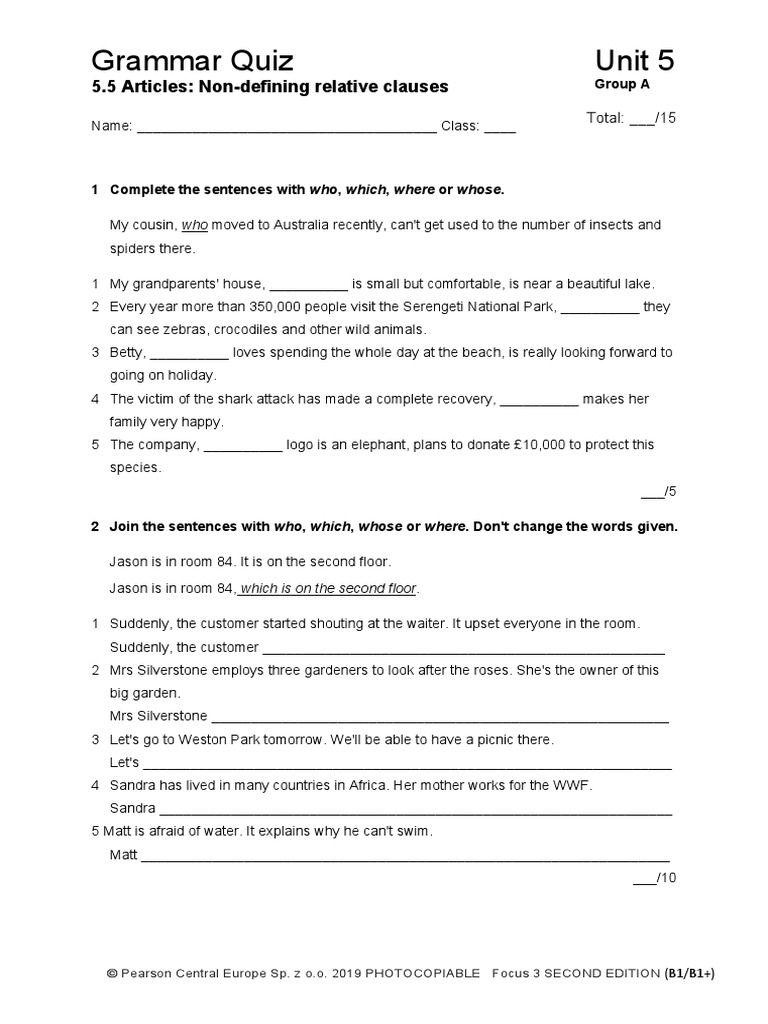 Focus3_2E_Grammar_Quiz_Unit5_5_GroupA | PDF