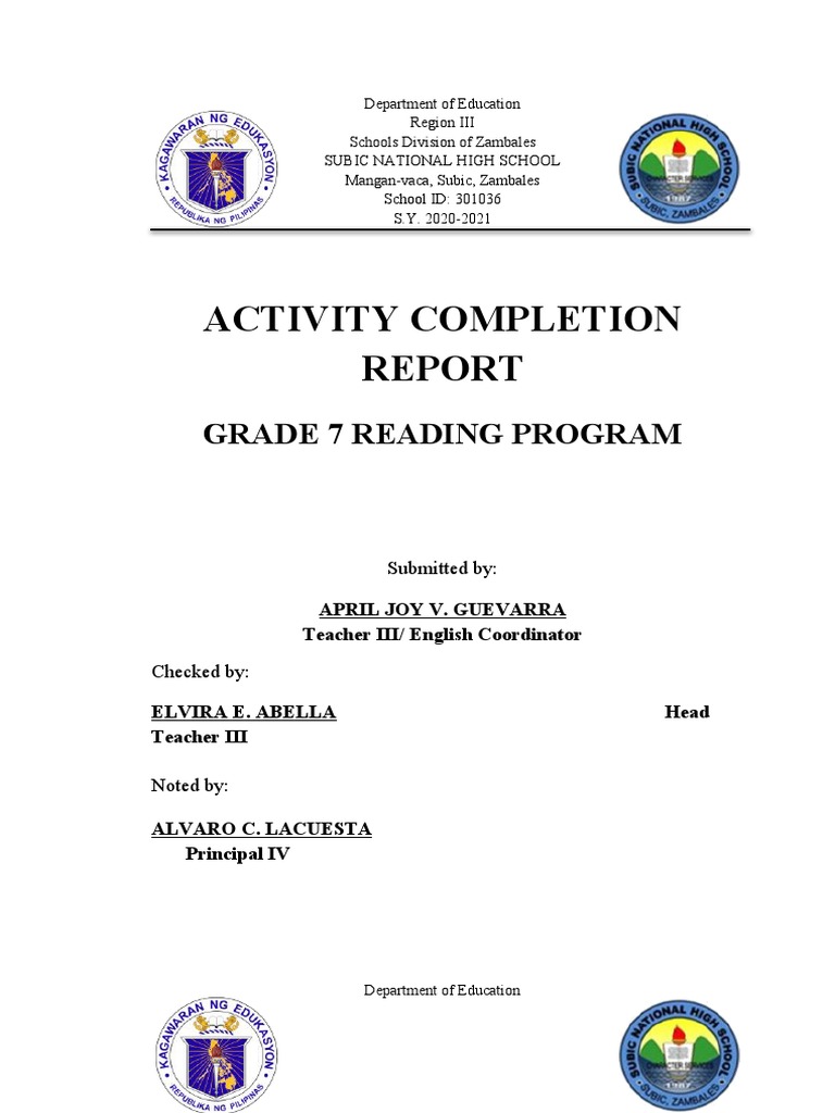 ACR-Grade 7 Reading Coordinator | PDF | Learning | Learning Methods