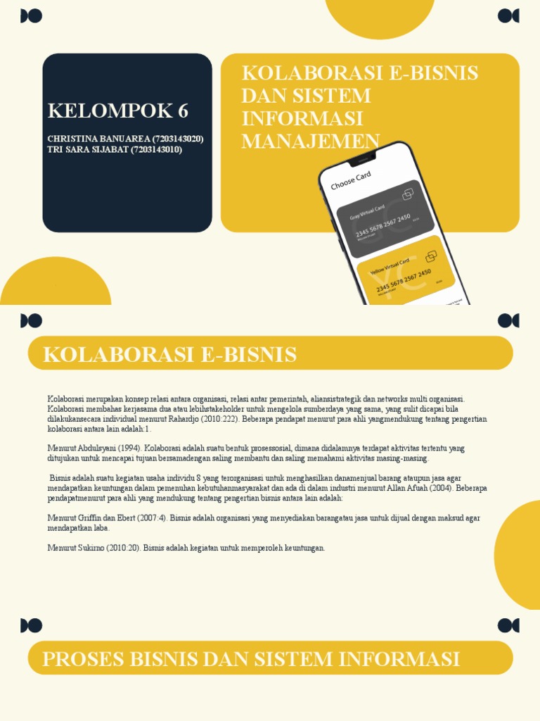 Kel.6 PPT Kolaborasi E-Bisnis Dan Sistem Informasi Manajemen | PDF
