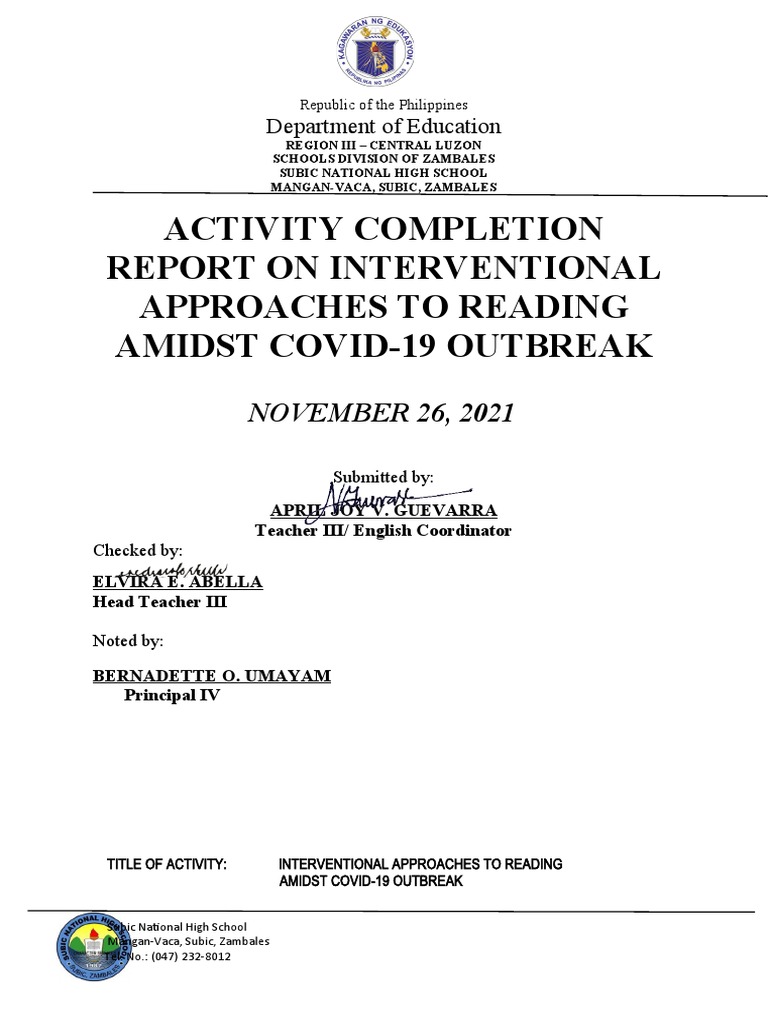 Acr Onreading Month Celebration | PDF | Pedagogy | Education Theory