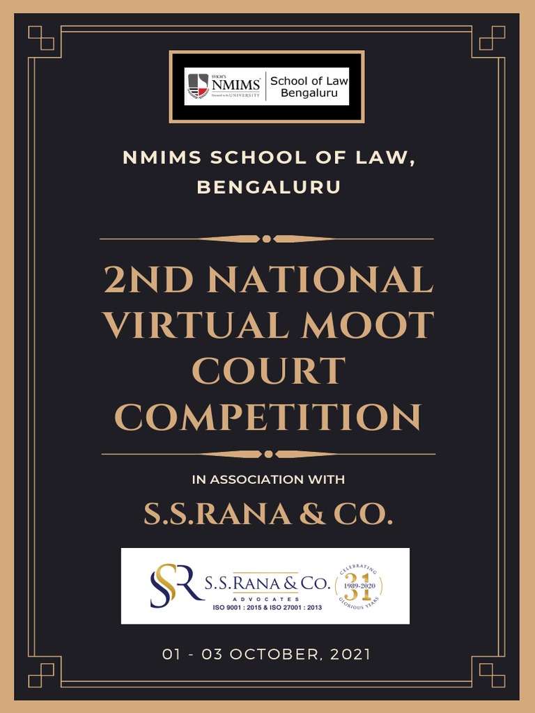 2nd National Virtual Moot Court Competition 2021 - Document Outlining ...