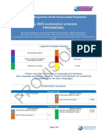 Ib Timetable Student Version 2025 | PDF