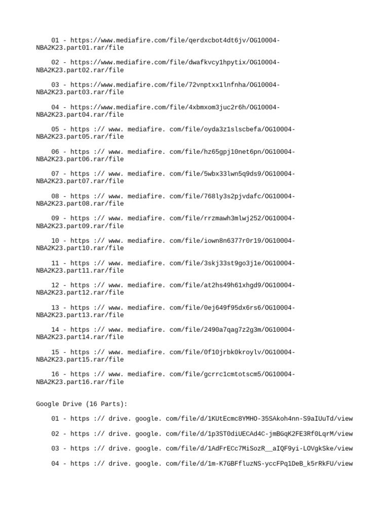 NBA 2k23 Link | PDF | Computer File | Utility Software