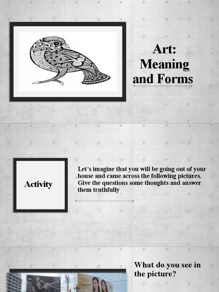 Lesson 2 Meaning and Forms | PDF | The Arts | Aesthetics