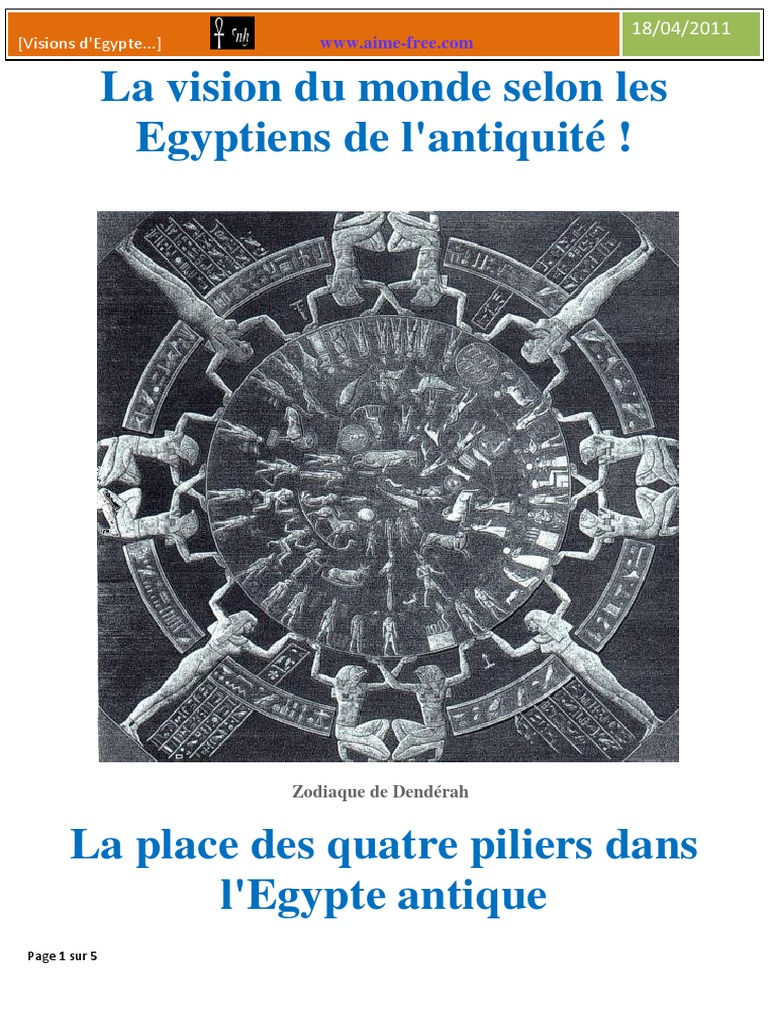 Vision du monde dans l'Égypte antique | PDF