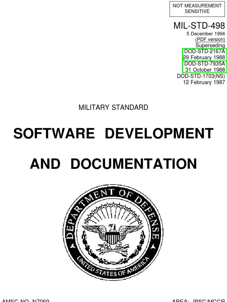 Mil 498-STD | PDF | Software | Databases