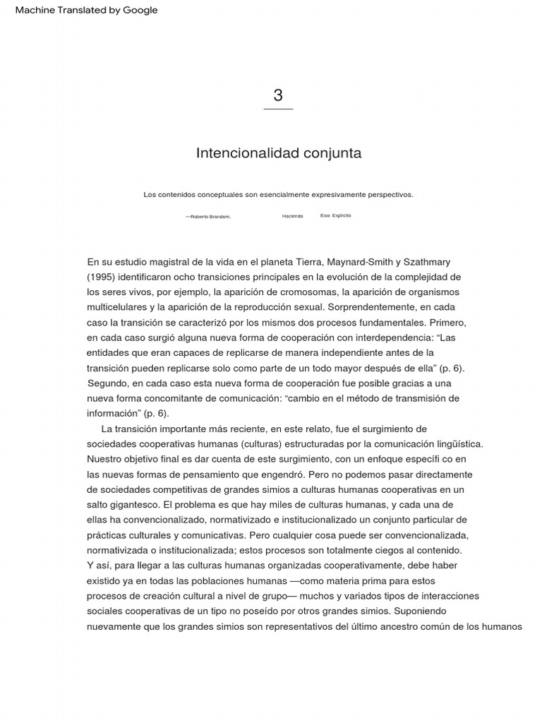 Evolución de la Cooperación Humana | PDF | Pensamiento | Chimpancé