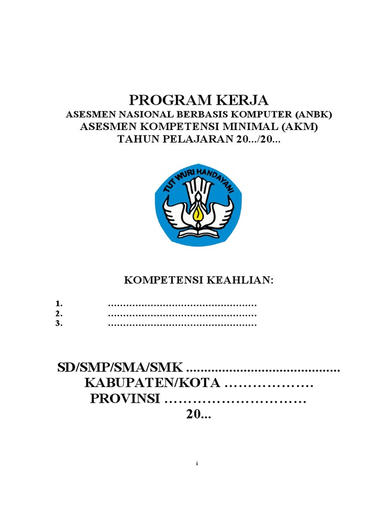 Program Kerja Anbk Pdf