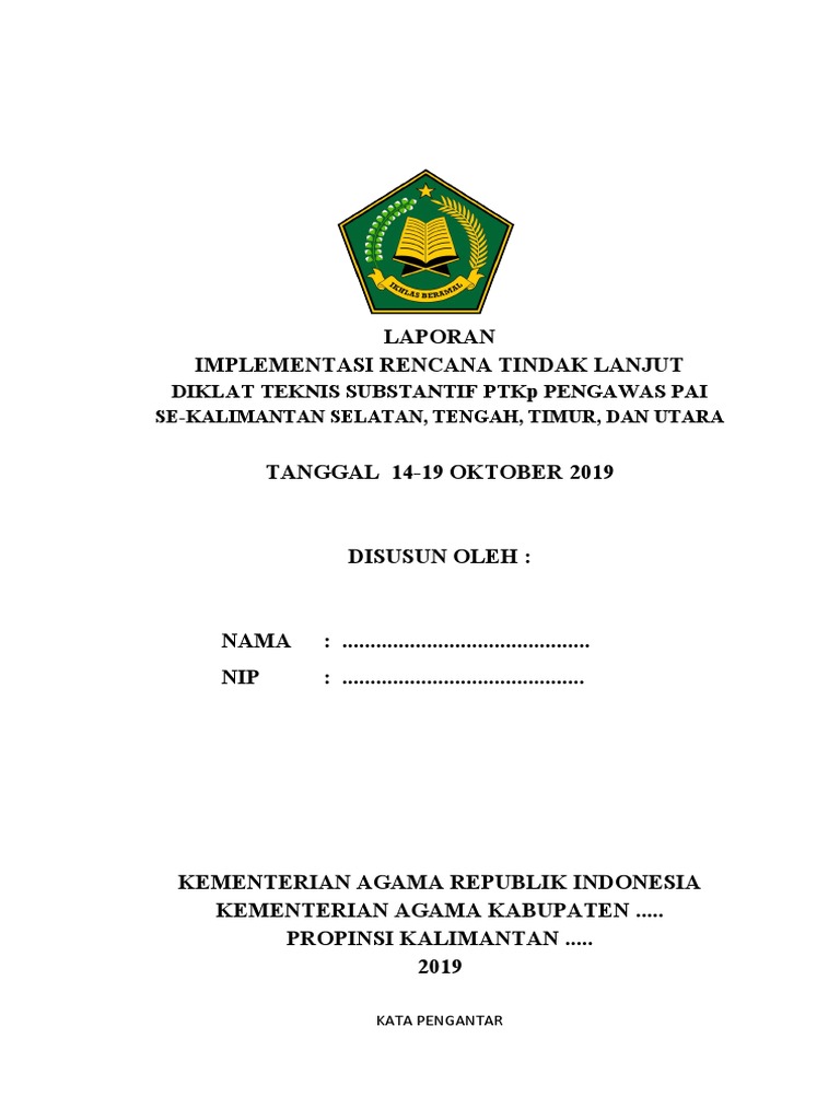 Laporan Diklat Pengawas PAI | PDF