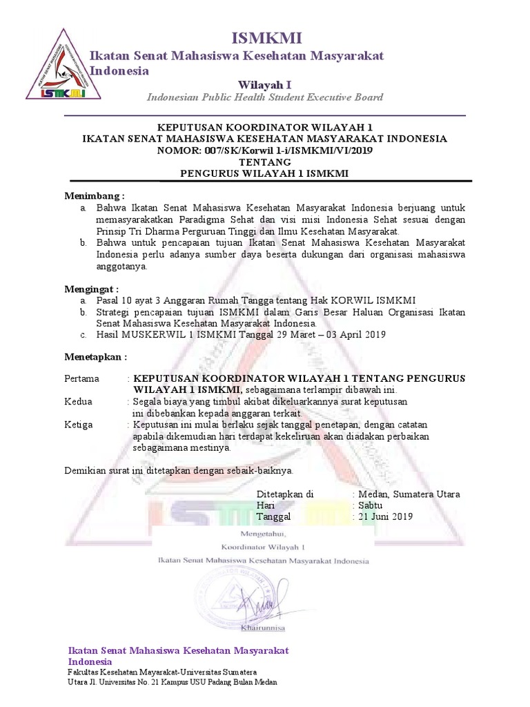 007-SK Revisi 1 | PDF