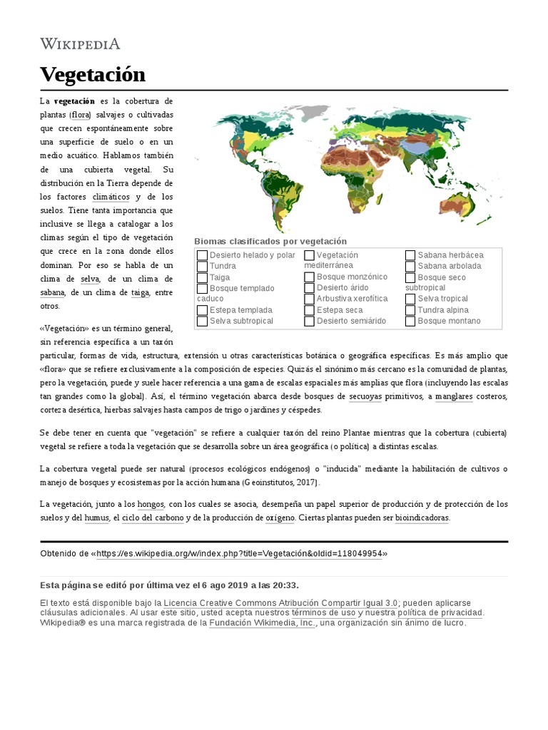 U1 PP 24 Vegetación | PDF | Vegetación | Habitat