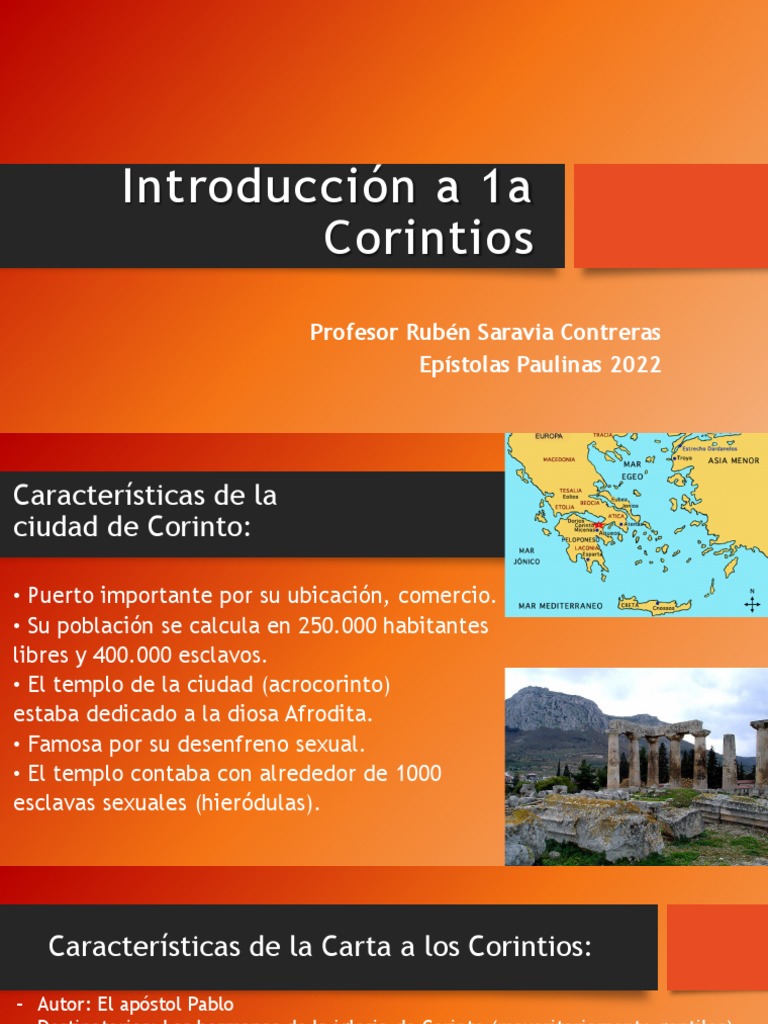 E.P. 1a Corintios | PDF | Pablo el apóstol | Corinto antiguo