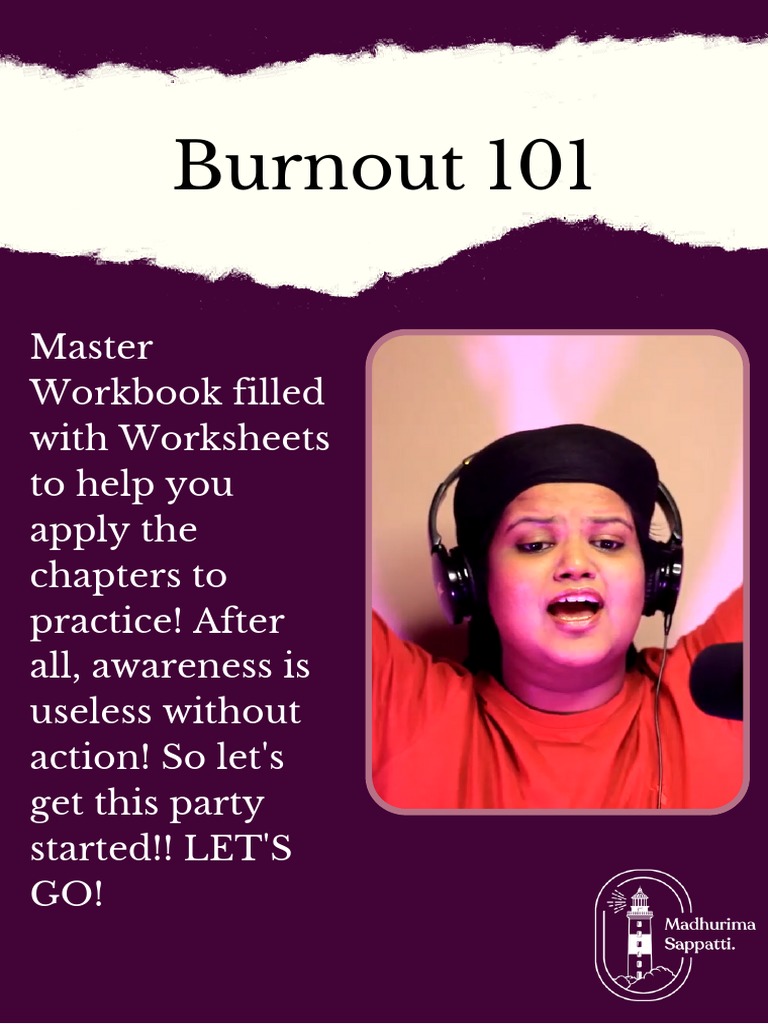 Burnout 101 Master Workbook | PDF | Thought | Stress (Biology)