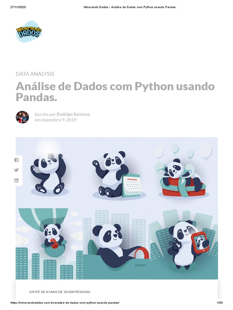 Minerando Dados Análise De Dados Com Python Usando Pandas Pdf
