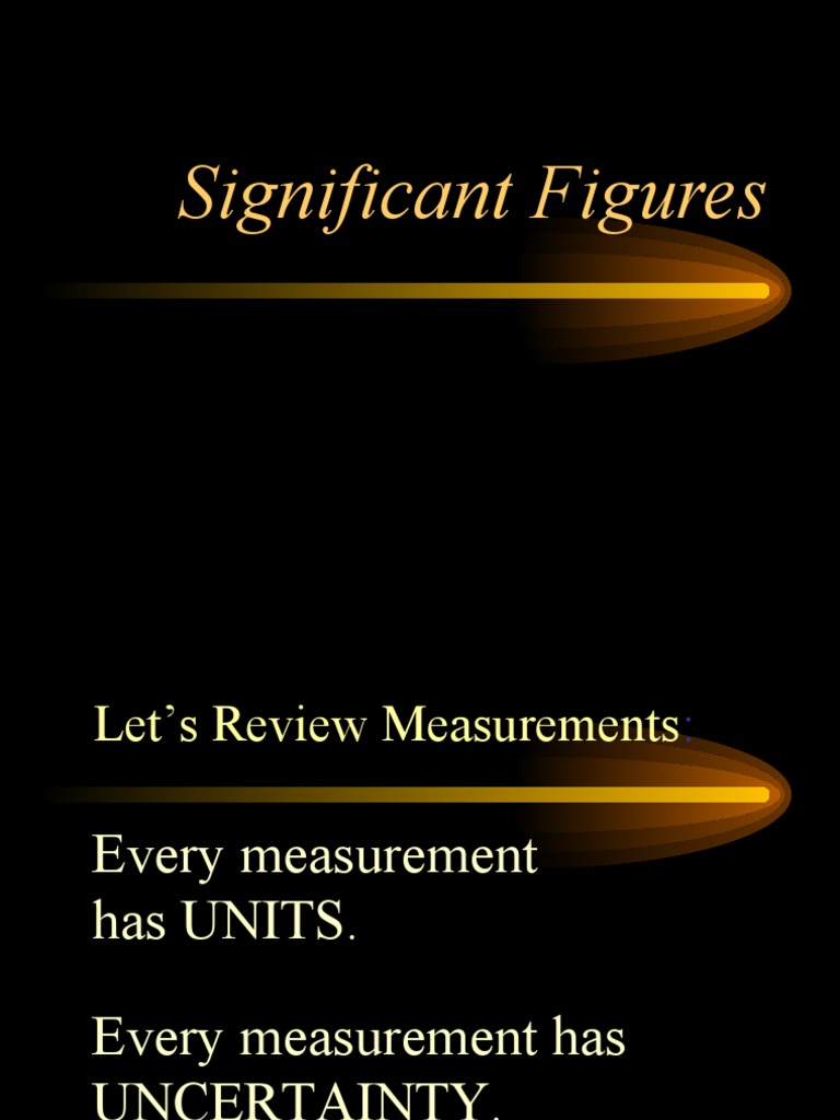 A Guide to Significant Figures: Rules, Calculations, and Examples | PDF ...