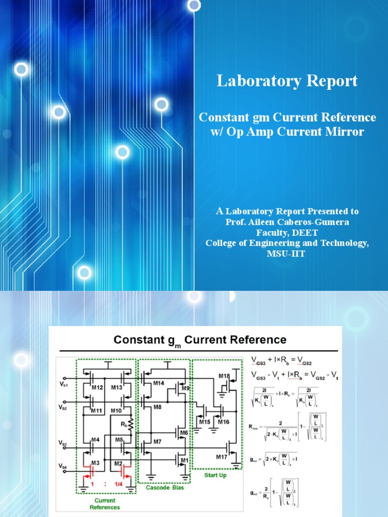 Lab 1 Report (2) - Integrated Current Reference | PDF