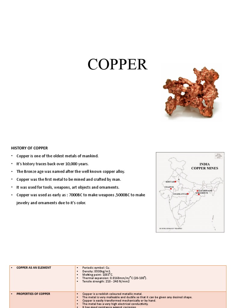 COPPER | PDF | Copper | Metals