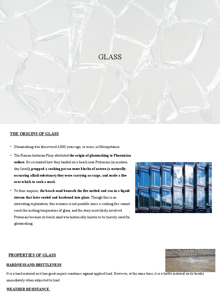Glass - Craft - Final | PDF | Glasses | Mirror