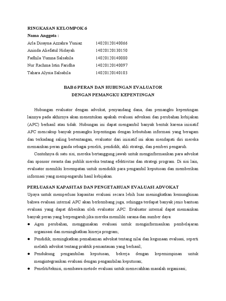 Resume Kak Kelompok 6 | PDF