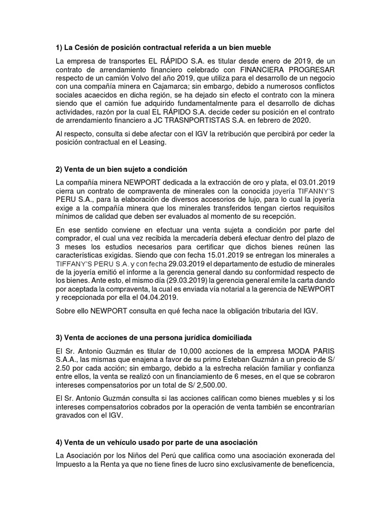 Casos 1 | PDF | Minería | Arrendamiento