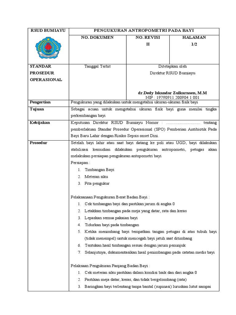 Spo Antropometri | PDF