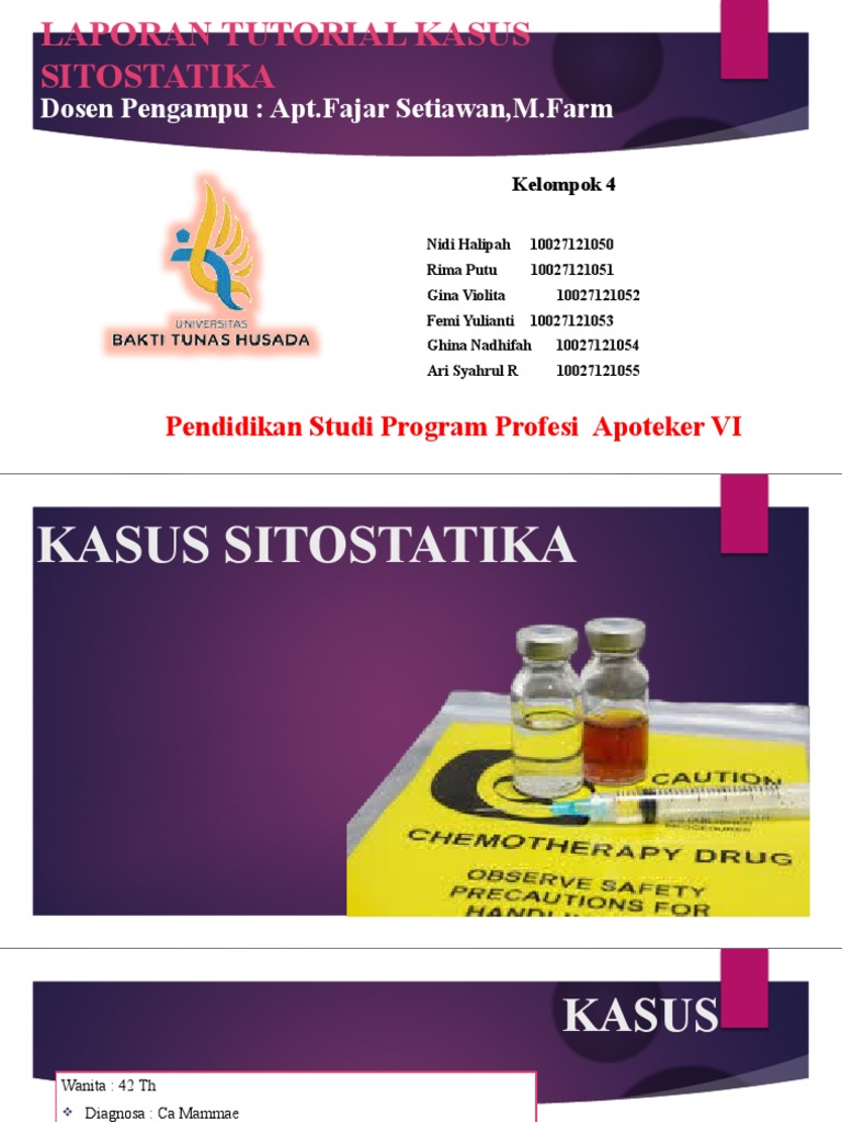 Kasus Sitostatika New Pisan | PDF | Sains & Matematika