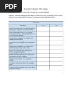 Role Play Observation Checklist | PDF