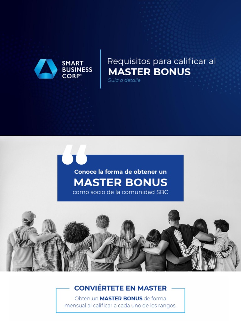Requisitos para Master Bonus | PDF