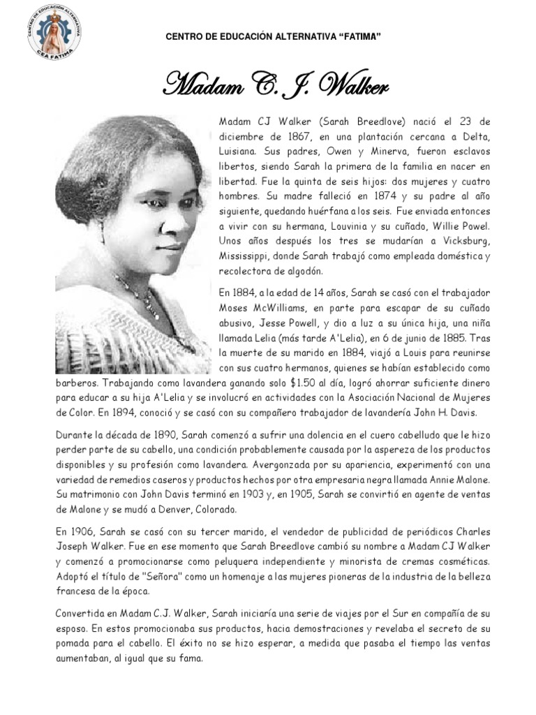 Madam C. J. Walker | PDF