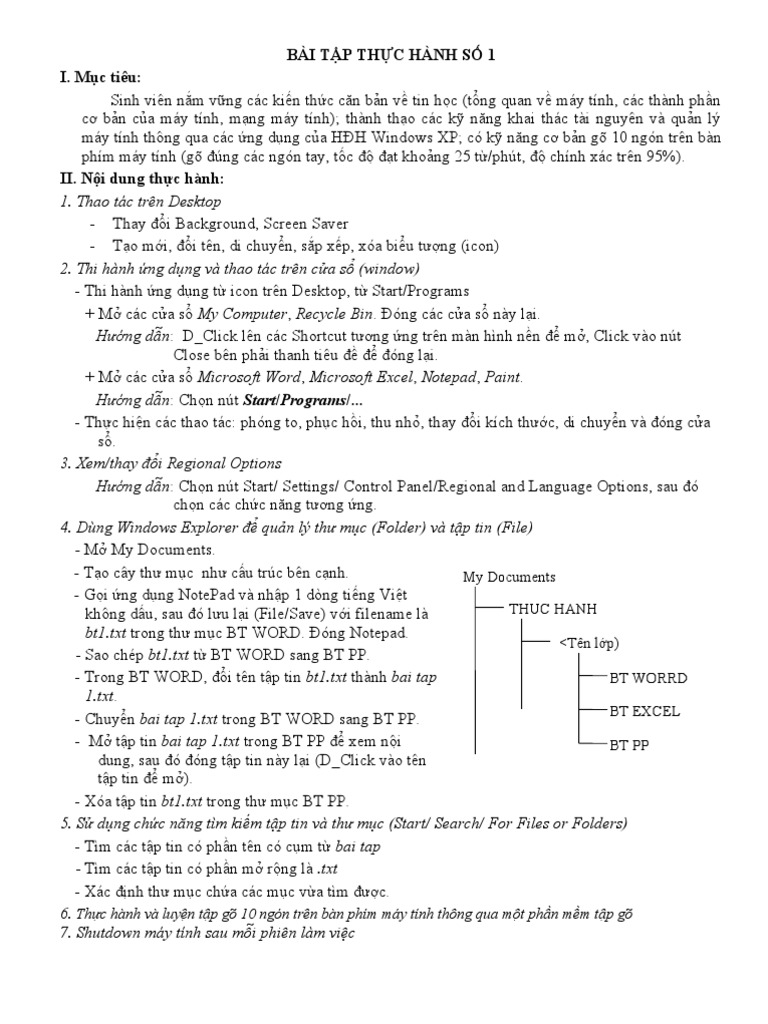 Bai Thuc Hanh 01 (Windows) | PDF