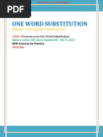200 Key One Word Substitutions | PDF