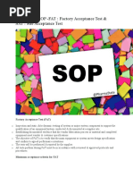 FAT/SAT Testing Protocol Overview | PDF | Verification And Validation
