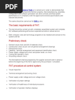 FAT Checklist | PDF | Calibration | Verification And Validation