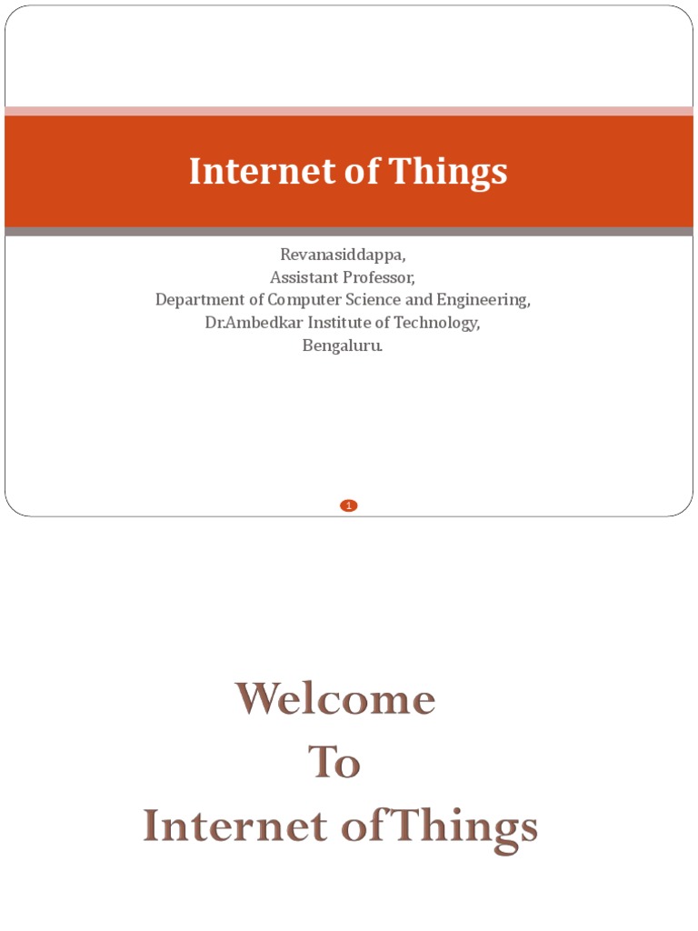 UNIT-1 M2M To IoT | PDF | Internet Of Things | Computer Network