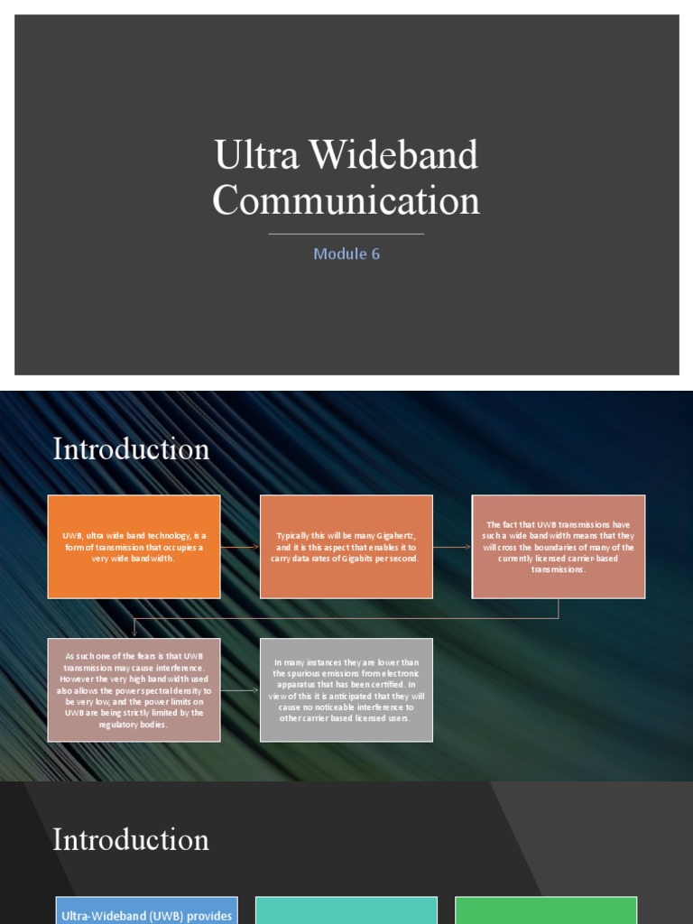Module 5 UWB | PDF | Ultra Wideband | Orthogonal Frequency Division Multiplexing