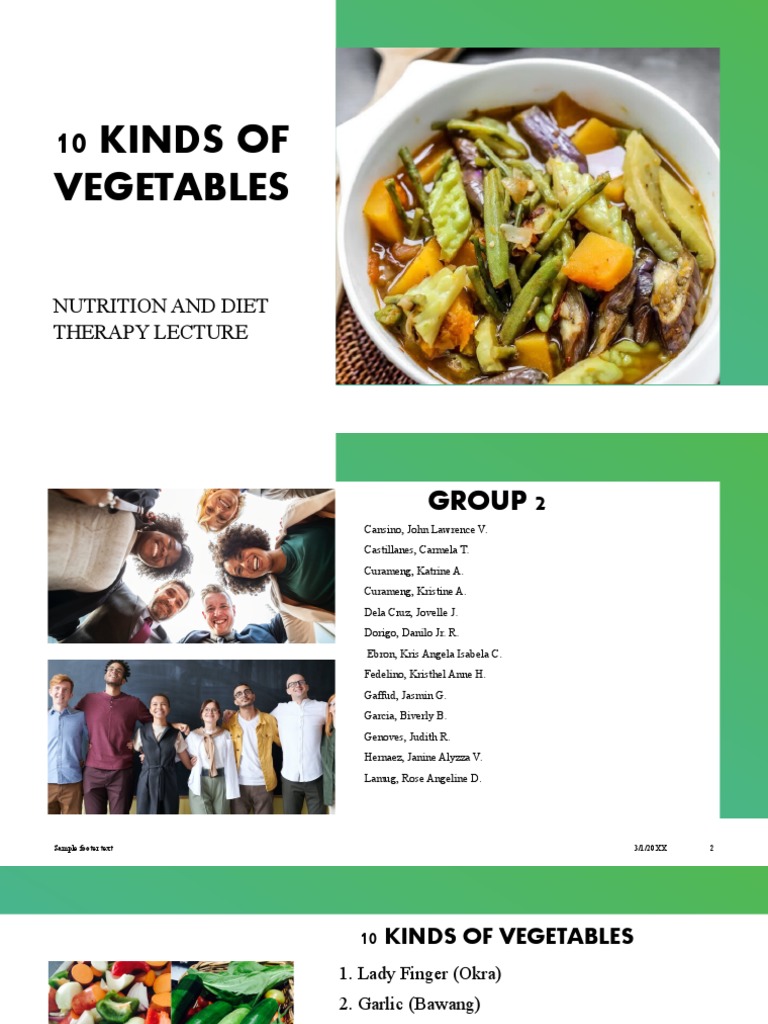 Vegetables for Health: Nutrition Guide | PDF | Bean | Dietary Fiber
