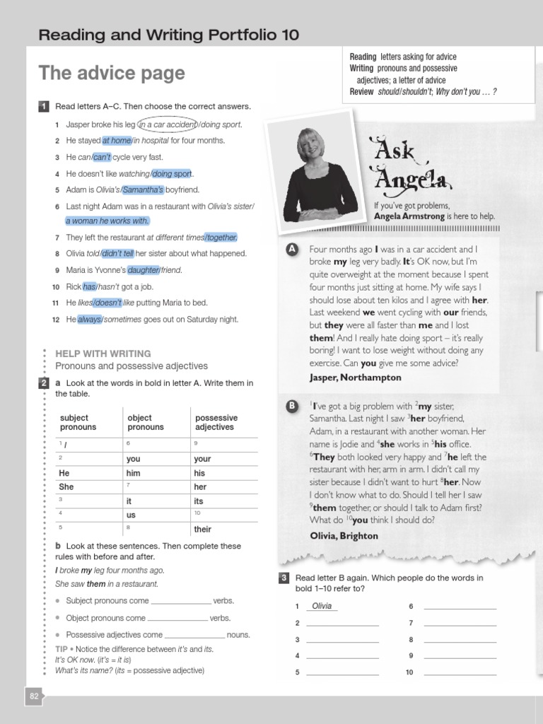 Reading and Writing Portfolio Guide | PDF | Verb | Pronoun