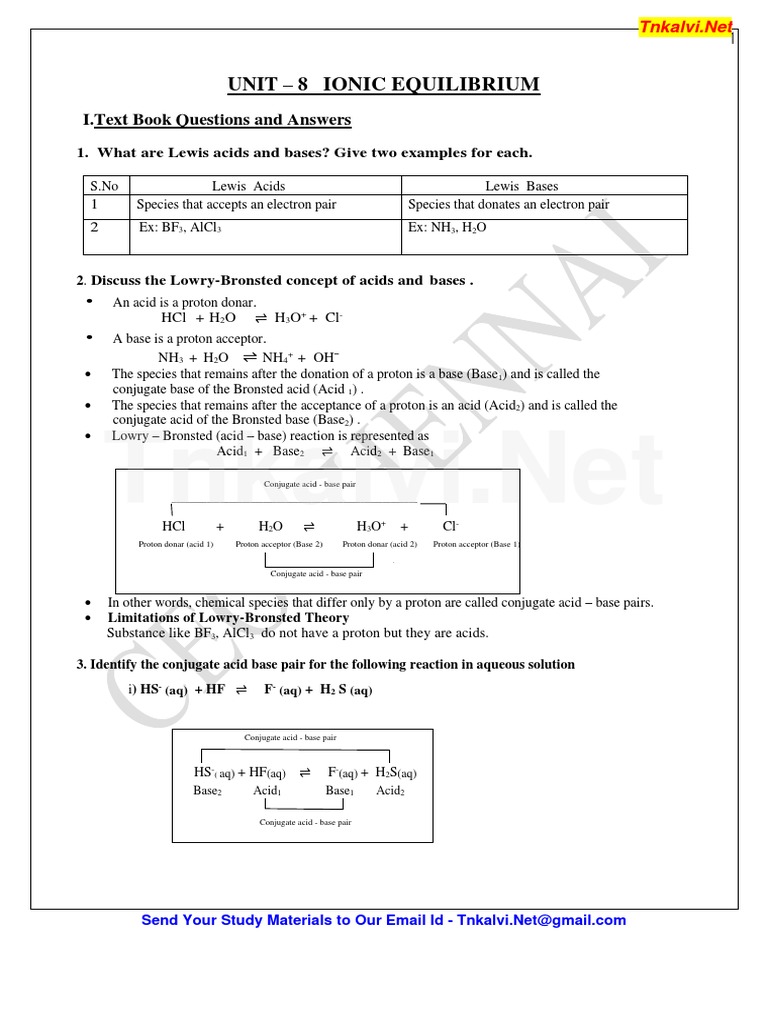 Chemistry Chapter 2 | PDF | Acid | Ammonium