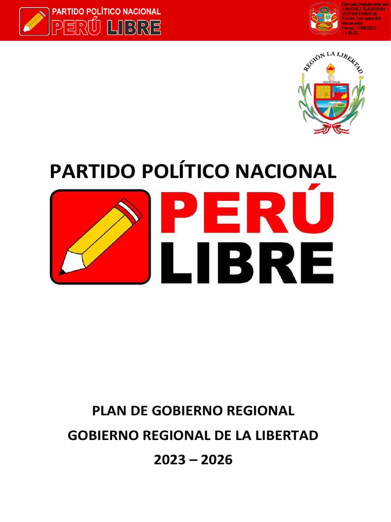 Plan de Gobierno de Perú Libre | PDF | Residuos | Minería