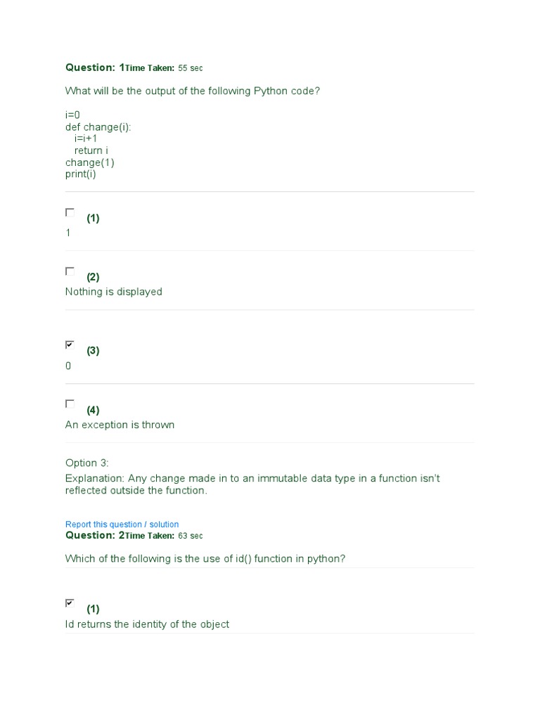 Pythontest 2 Pdf Anonymous Function Variable Computer Science 6210