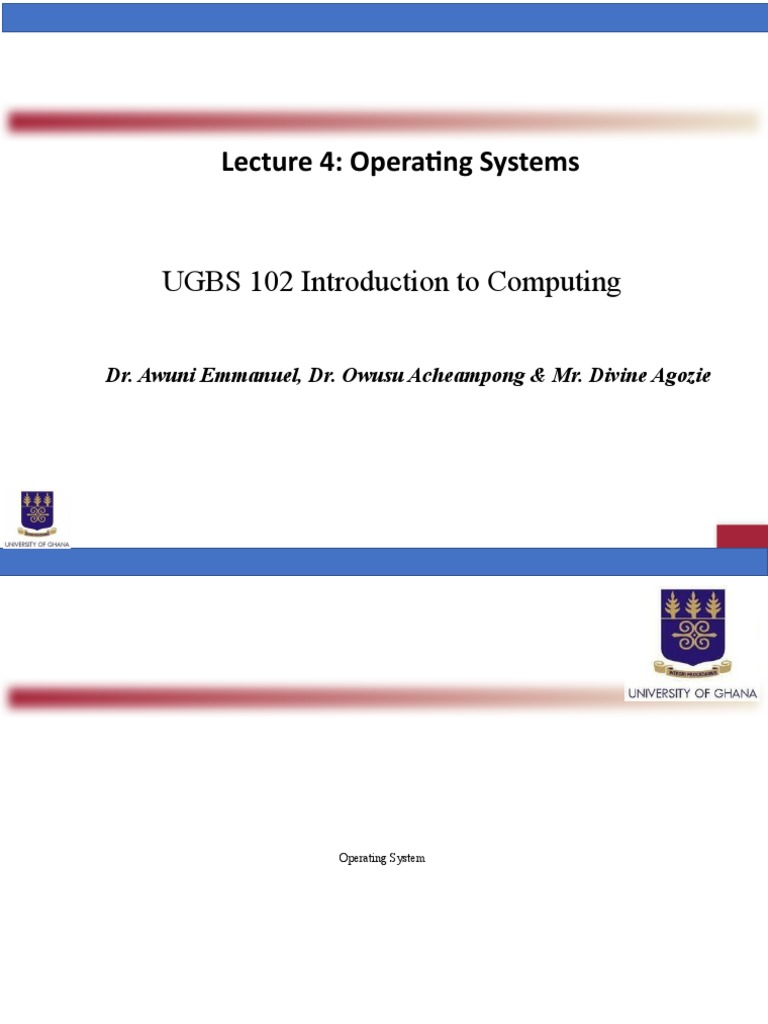 Lecture 4 Pdf Operating System Mobile App