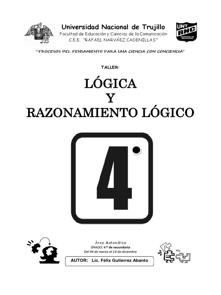 Razonamiento Logico 4to | PDF | Lógica | Proposición