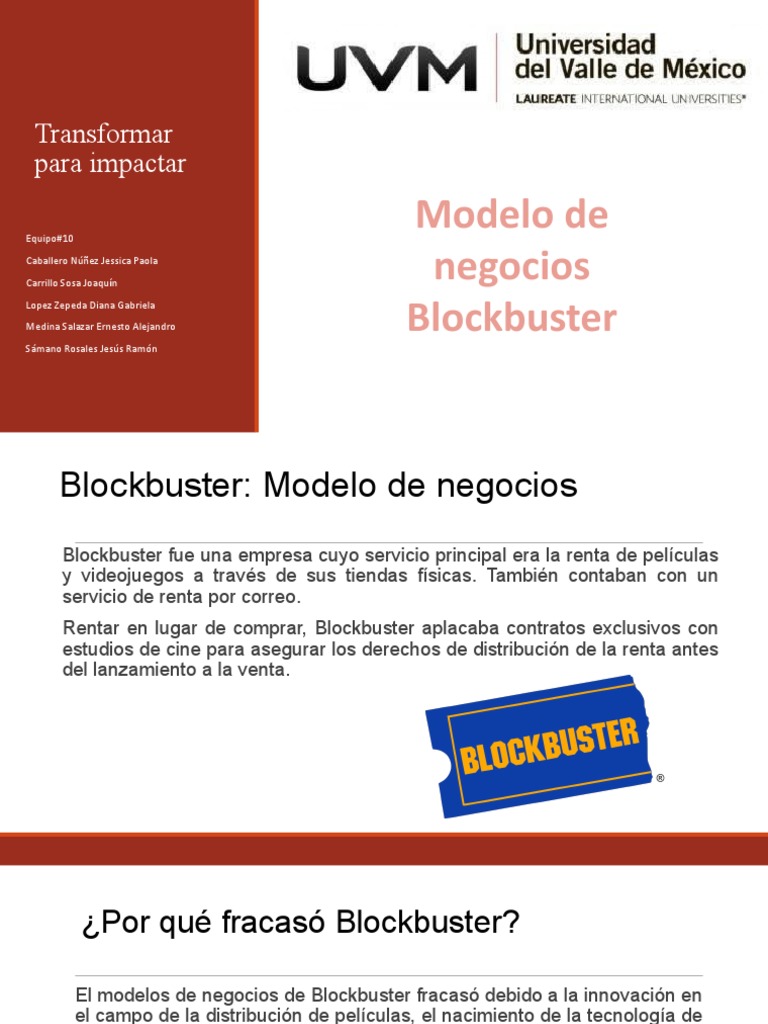 Blockbuster | Descargar gratis PDF | Netflix | Streaming Media