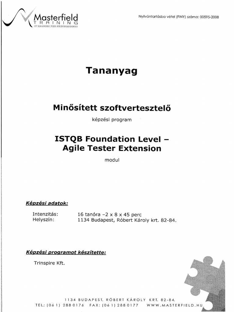 ISTQB Agile Tester Extension - Learning Material | PDF ISTQB Agile Tester Extension - Learning Material | PDF