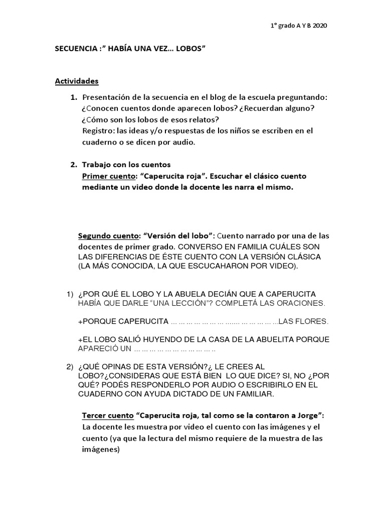 Cuentos Con Lobos | PDF | Caperucita Roja